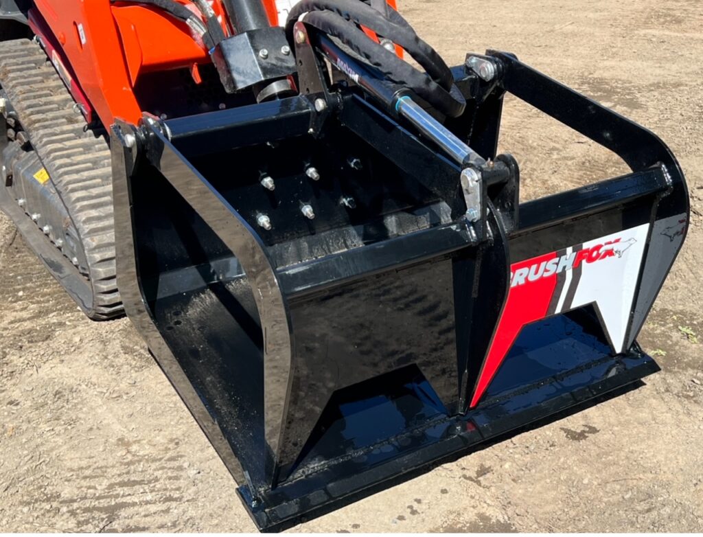 BrushFox HD Grapple Bucket - Skid Steer - Skid Attachments Plus